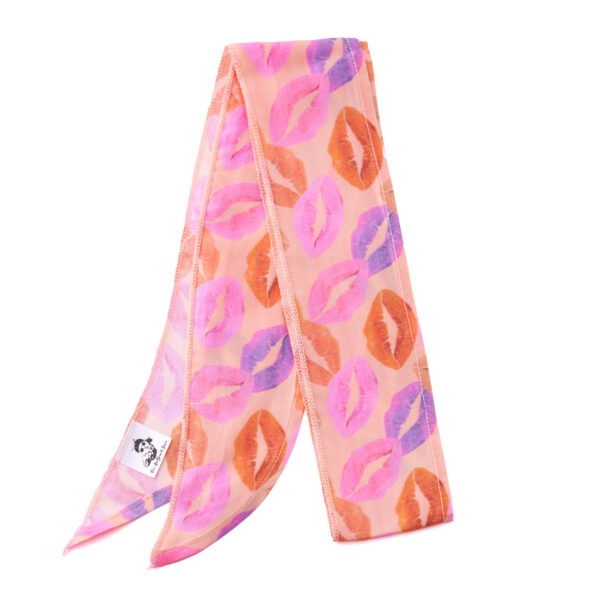 Unlimited Kisses Pink Silk Edge Laying Scarf – Pure Silk DuRags